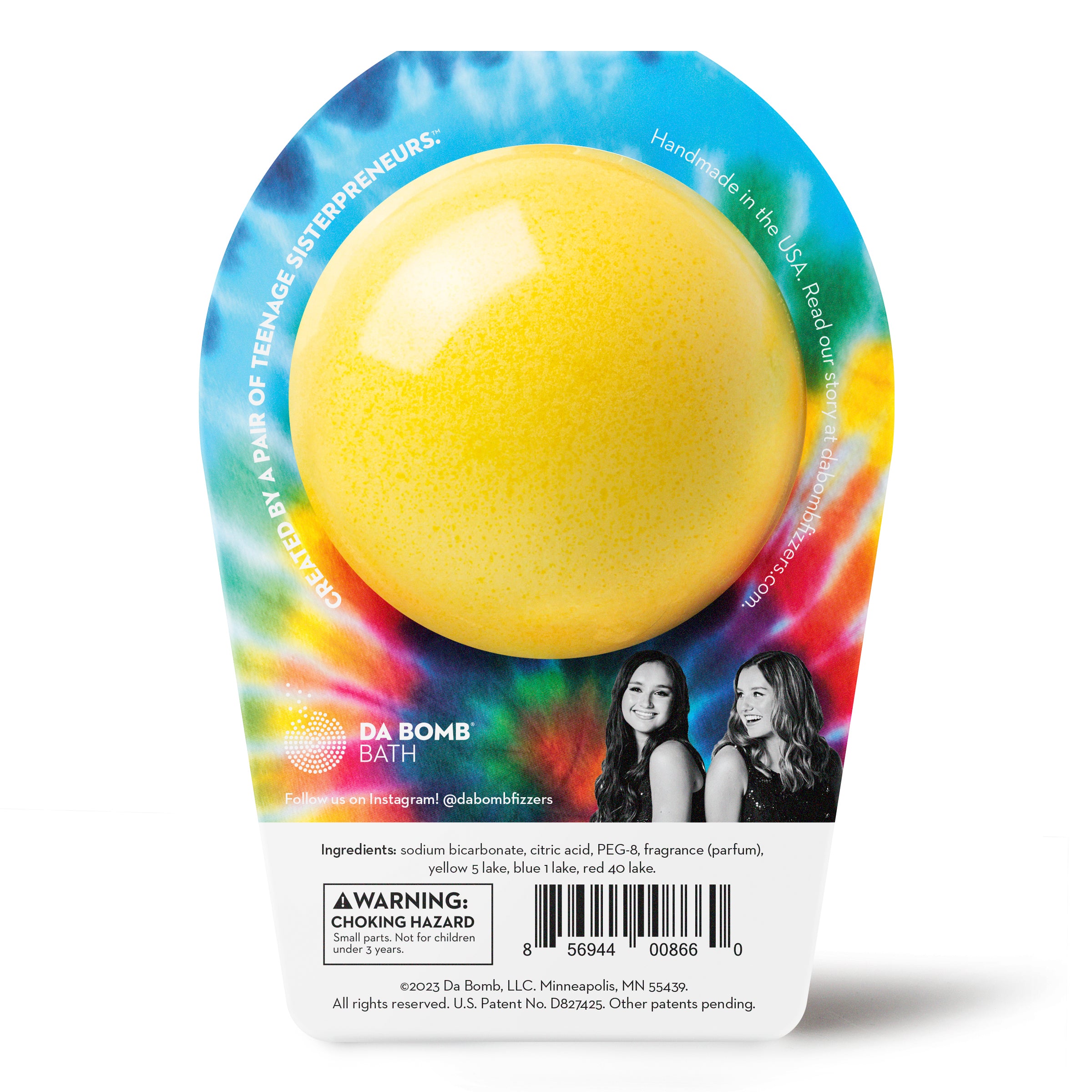 Tie Dye Yellow Bomb™ | Bath Bomb | Da Bomb Fizzers