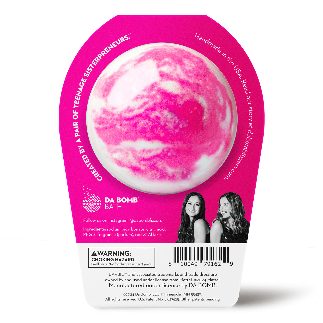 Barbie™ Pink Swirl Bomb™ | Bath Bomb | Da Bomb Fizzers